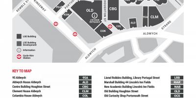 Lse地図-ロンドン経済学院地図（イギリス)